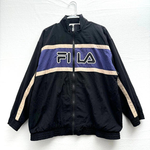 Fila | Jackets & Coats | Vintage Fila Adult Large Wind Breaker Full Zip ...